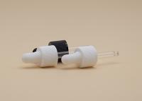 China Silicone Teat Essential Oil Dropper Ribbed Black / White Collar Screw Closure for sale