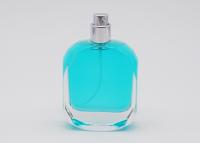 China Crystal Clear Cosmetic Spray Bottle , Empty Perfume Bottles With Matte Gold Cap for sale