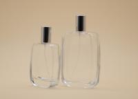 China Aluminum Cap 50ml 100ml Glass Perfume Bottle Customized Color For Cosmetic Packing for sale