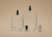 China Aluminum Cap 50ml 100ml Glass Perfume Bottle Customized Color For Cosmetic Packing for sale