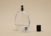 China Anti Spilling Glass Round Perfume Bottle 100ml Customized Surface Handing for sale