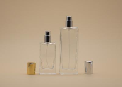 China 30ml 50mlClear Cosmetic Spray Bottle Customizd Color With FEA15 Crimp Sprayer for sale
