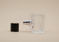 China Heavy Wall Square Glass Perfume Bottles , 50ml Glass Perfume Bottles for sale