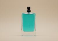 China Rectangle Cosmetic Spray Bottle With Matte Black Crimp Perfume Sprayer for sale