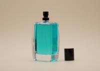 China Rectangle Cosmetic Spray Bottle With Matte Black Crimp Perfume Sprayer for sale