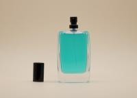 China Rectangle Cosmetic Spray Bottle With Matte Black Crimp Perfume Sprayer for sale