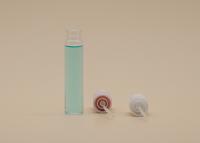 China Snap On Refillable Empty Glass Perfume Bottle Unique For Cosmetic Packaging for sale