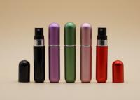 China Cosmetic Small Refillable Perfume Spray Bottles Cylinder Shape Environmental Friendly for sale