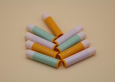 China 5g Cosmetic PP Plastic Empty Lip Balm Container Round Shape Candy Color for sale