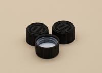 China High Reliability Plastic Screw Caps White / Black Color Gasket Inside for sale