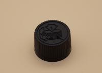 China 24 / 410 Black Plastic Screw Caps , Child Proof Cap With Pressure Lid Gasket for sale