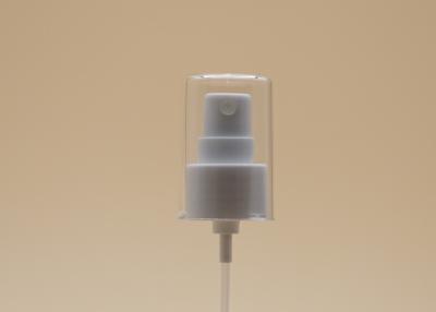 China Screen Printing Fine Mist Pump Sprayer White Plastic Over Cap 24mm Neck Size for sale