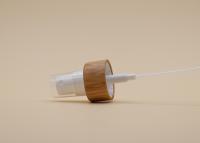 China 24mm White Mist Sprayer Pump Bamboo Sheathed Half Cap For Personal Care for sale