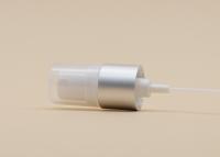China 18mm Fine Mist Sprayer Pump With Matt Silver Closure Clear Half Cap for sale