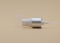 China 18mm Fine Mist Sprayer Pump With Matt Silver Closure Clear Half Cap for sale