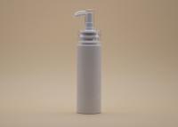 China Acrylic Cosmetic Treatment Pumps , Clear Cap White Lotion Pump Silk Screen Printing for sale
