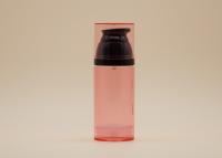 China Clear Red Airless Dispenser Bottles Black Pump 30ml 50ml 80ml Optional Volume for sale