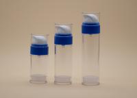 China Cosmetic Refillable Airless Pump Bottles Blue Closure Sprayer Pump for sale