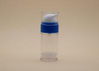 China Cosmetic Refillable Airless Pump Bottles Blue Closure Sprayer Pump for sale