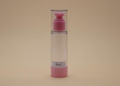 China Pink Color 80ml AS Airless Spray Bottle Lightweight Environmental Friendly for sale