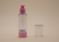 China Pink Color 80ml AS Airless Spray Bottle Lightweight Environmental Friendly for sale