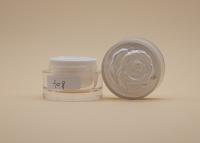China Customized Cosmetic Cream Containers , Plastic Acrylic Cream Jar For Musk Mud for sale
