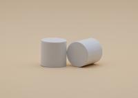 China White / Black Perfume Bottle Caps , 28x28mm Round Perfume Cap Engraved Logo for sale