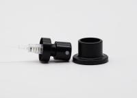 China Aluminum Black Color Perfume Bottle Spray Pump With Collar Have Ferrule for sale