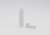 China Square White Plastic Refillable Glass Perfume Spray Bottles Skin Care Packaging for sale