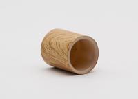China Water Transfer Cosmetic Bottle Cap , Perfume Bottle Lids Wood Grain Printing Aluminum for sale