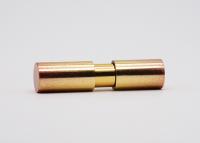 China Aluminum Gold Lipstick Container With Shimmering Powder 3.5g Capacity for sale