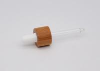 China Bamboo Essential Oil Dropper With White Silicone Teat For Essential Oil Bottle for sale