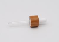 China Bamboo Essential Oil Dropper With White Silicone Teat For Essential Oil Bottle for sale