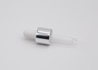 China Aluminum Silver 18mm Glass Dropper , Oil Droppers With Measurements for sale