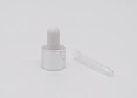 China Aluminum Silver 18mm Glass Dropper , Oil Droppers With Measurements for sale