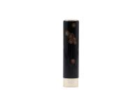 China Black Round Lip Balm Containers Magnet Press Button Tube With Printing for sale