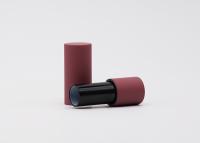 China Magnet Connected Lip Balm Tubes Soft Touch Color Spraying Aluminum Lipstick Container for sale