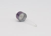 China Aluminum Purple Dropper 18 Mm Essential Oil Pipettes For Skin Care Oil for sale
