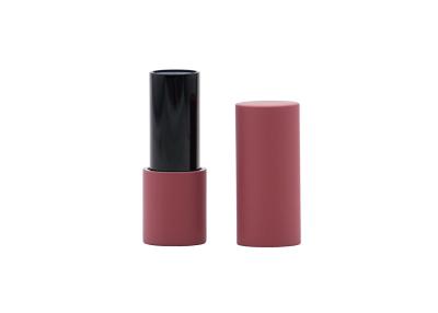 China Magnet Connected Lip Balm Tubes Soft Touch Color Spraying Aluminum Lipstick Container for sale