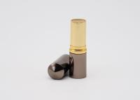 China Silver Grey Aluminum Lip Balm Tubes 3.5g Pointed Lipstick Container for sale