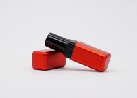 China Luxury Cosmetic Packaging Lip Balm Containers Bulk Red Color Aluminum for sale