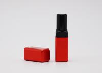 China Luxury Cosmetic Packaging Lip Balm Containers Bulk Red Color Aluminum for sale