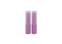 China PP Cap Abs 4g Purple Lip Balm Tube Small Empty Lip Balm Containers for sale