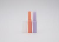 China Beauty Package Slim Lip Balm Tubes 3.5g PP Pink Lip Balm Container for sale