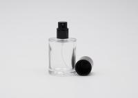 China Luxury Thick Wall 50ml Empty Glass Perfume Bottles With Perfume Pump for sale