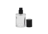 China Luxury Thick Wall 50ml Empty Glass Perfume Bottles With Perfume Pump for sale