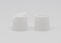 China 28 / 410 PP White Press Disc Top Cap Lid For Cosmetic Packaging for sale