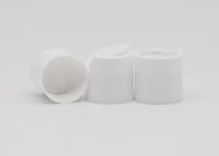 China 28 / 410 PP White Press Disc Top Cap Lid For Cosmetic Packaging for sale