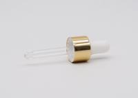 China Gold Aluminum Pipette Essential Oil Dropper 18/410 for sale