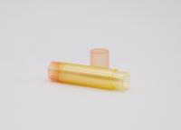China 3.5g Plastic Empty Mini Unique Lip Balm Containers Orange Slim Lip Balm Tubes for sale